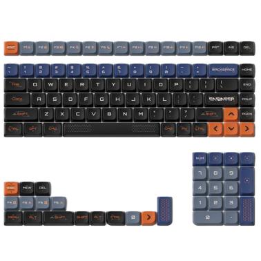 Nuphy x Keytok Low-Profile Space Engineer nSA Dye-sub PBT Keycaps ...