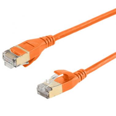 Idealink CAT 7 RJ45 Round 7*0 Ethernet Cable 0.35m - Orange (CB-CAT7-0 ...
