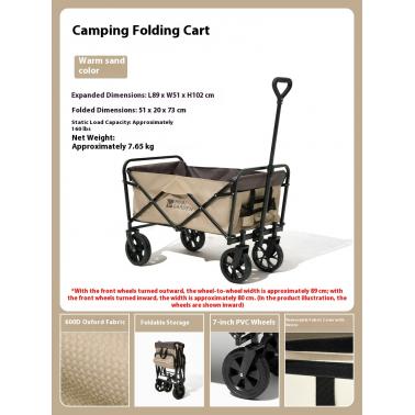 Mobi Garden Starry PRO Folding Camping Wagon - Heavy-Duty All-Terrain ...