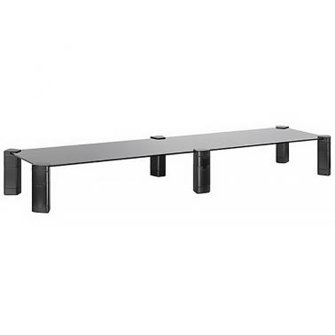 Brateck Dual Monitor Tempered Glass Modular Riser (AMS-12) - msy.com.au