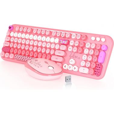colorful keyboards and mouse