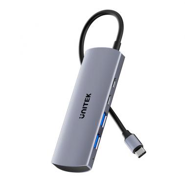 Unitek uHUB Q4 4-in-1 10Gbps USB-C Hub with 2 USB-A and 2 USB-C Ports ...