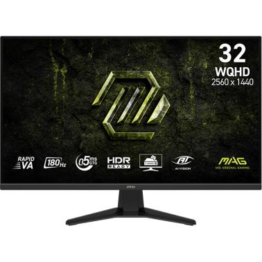 MSI MAG 31.5in WQHD 180Hz Rapid VA Adaptive Sync Gaming Monitor (MAG ...